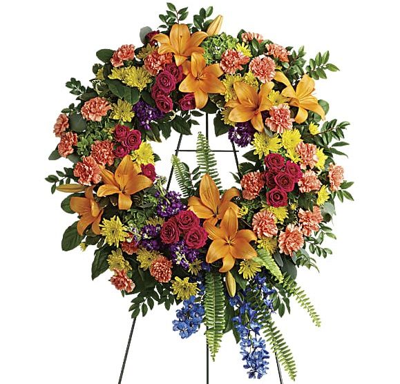 Colorful Reflections Funeral Collection By Teleflora h4018 | Funeral ...