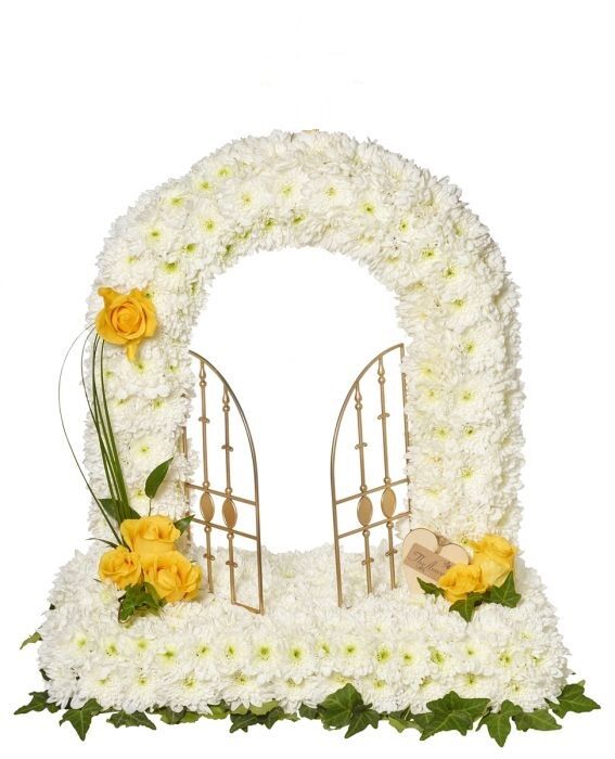 Yellow Gates Of Heaven h8018 | Funeral Flowers Delivery in Toronto ...